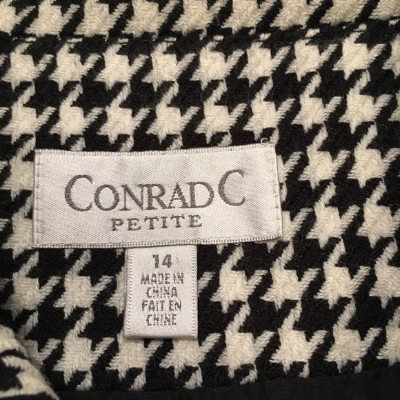 Conrad C | Jackets & Coats | Conrad C Black And White Houndstooth ...